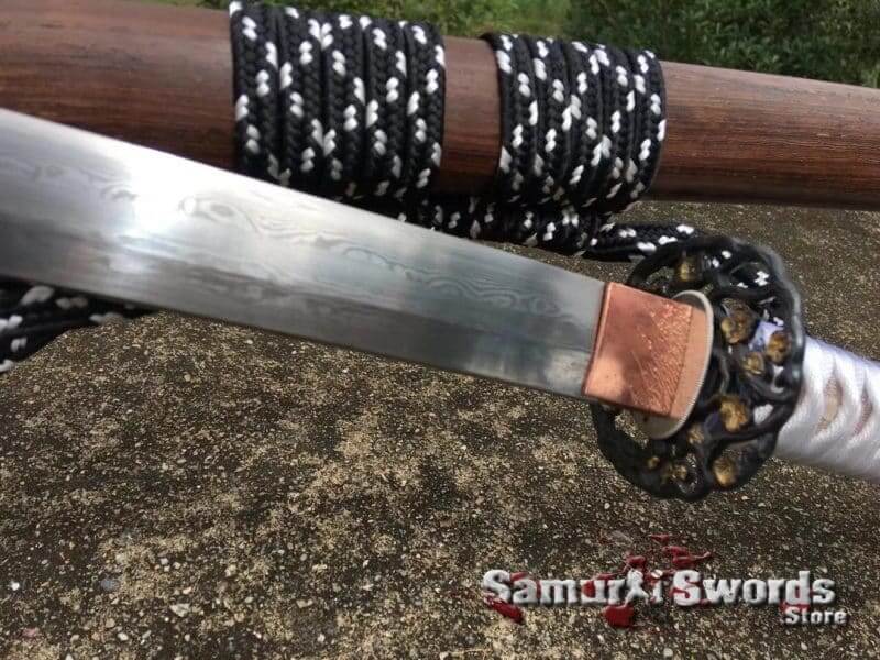 Nodachi Sword 1095 Folded Steel with Rosewood Saya - Samurai Swords Store